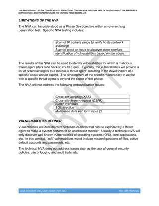 Sample network vulnerability analysis proposal | PDF