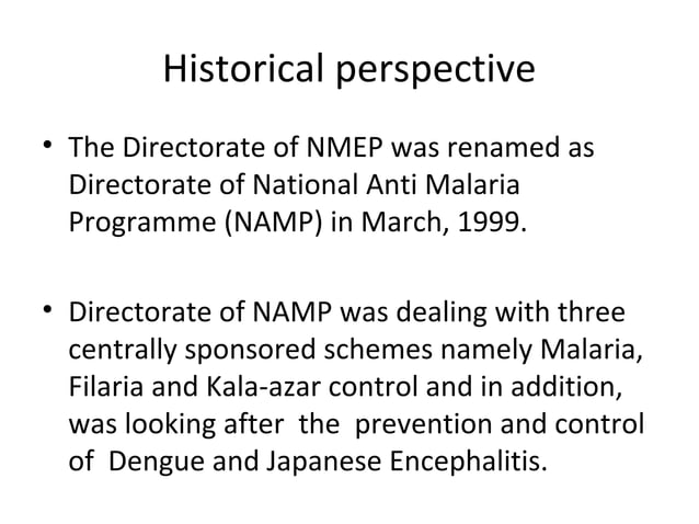 NVBDCP National Vector Borne Disease Control Program | PPT | Infectious ...