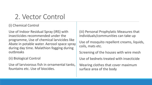 National Vector Borne Disease Control Programme (NVBDCP) | PPTX