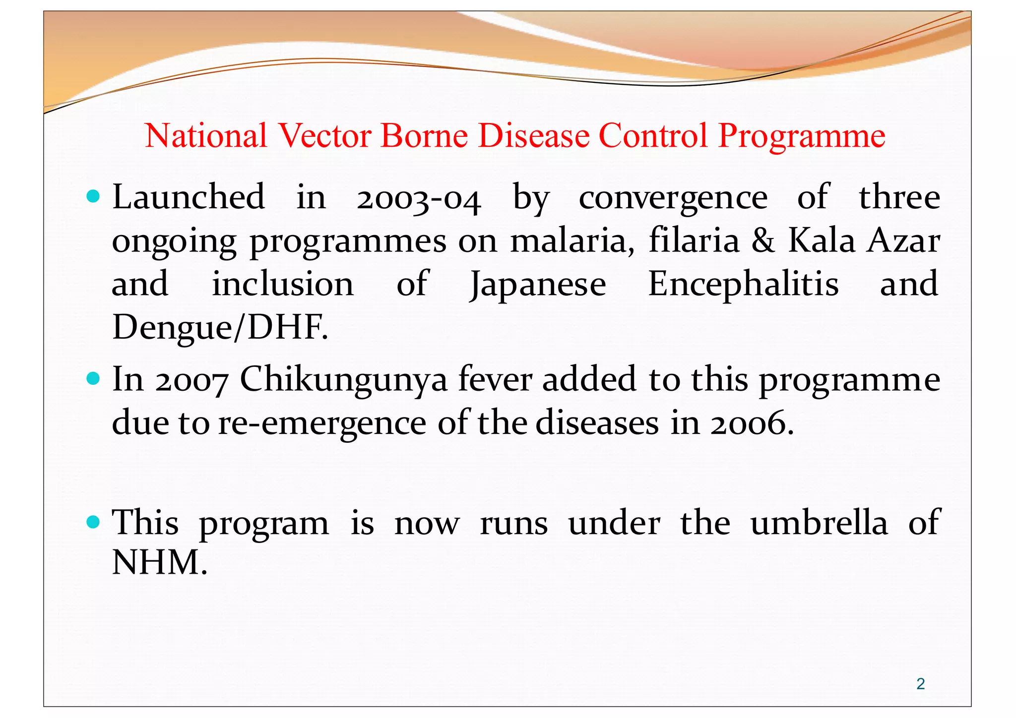 National Vector Borne Disease Control Programme | PDF