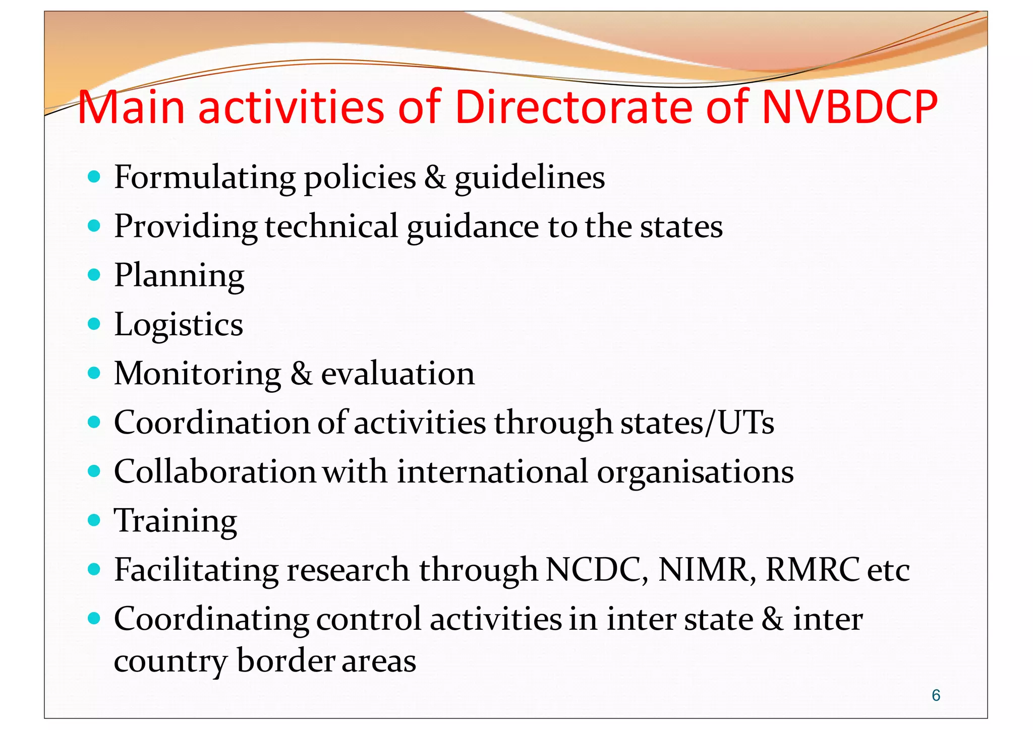 National Vector Borne Disease Control Programme | PDF