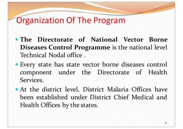 National Vector Borne Disease Control Programme | PDF | Infectious ...