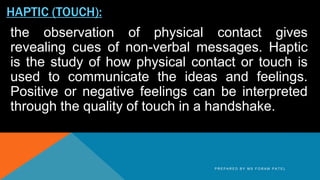 haptic-touch(kinesics) | PPT