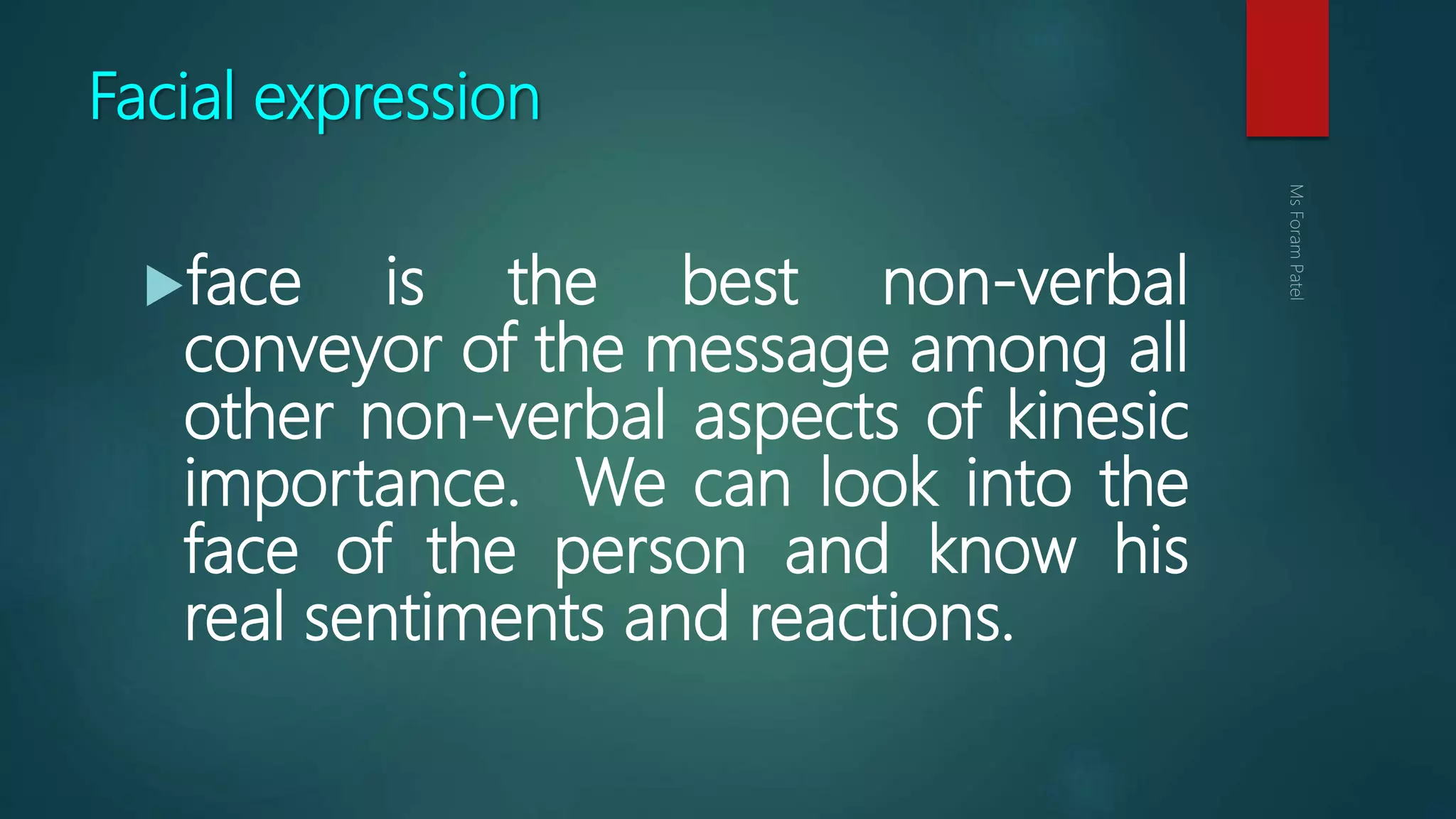 proxemics-facial expressions | PPTX