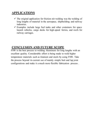 FRICTION STIR WELDING | DOCX