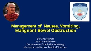 Nausea Vomiting and Diarrhea and Bowel Obstruction | PPT
