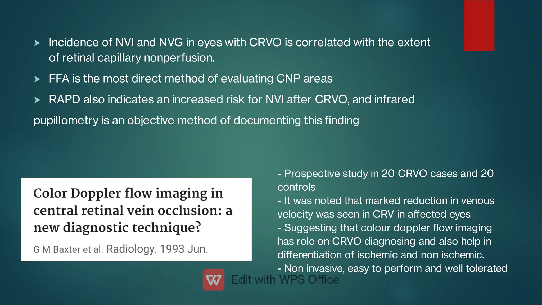 Neovascular glaucoma retinal aspects.... | PDF