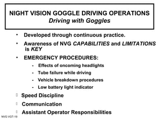 Driving Miss Night Vision Goggles (NVGs) | PPT