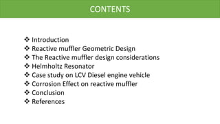 Reactive muffler | PPTX