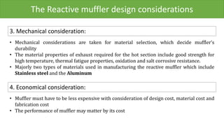 Reactive muffler | PPTX