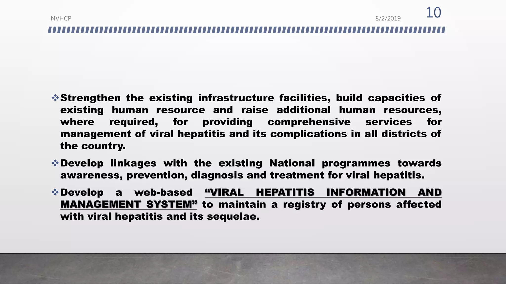 NATIONAL VIRAL HEPATITIS CONTROL PROGRAM | PPTX