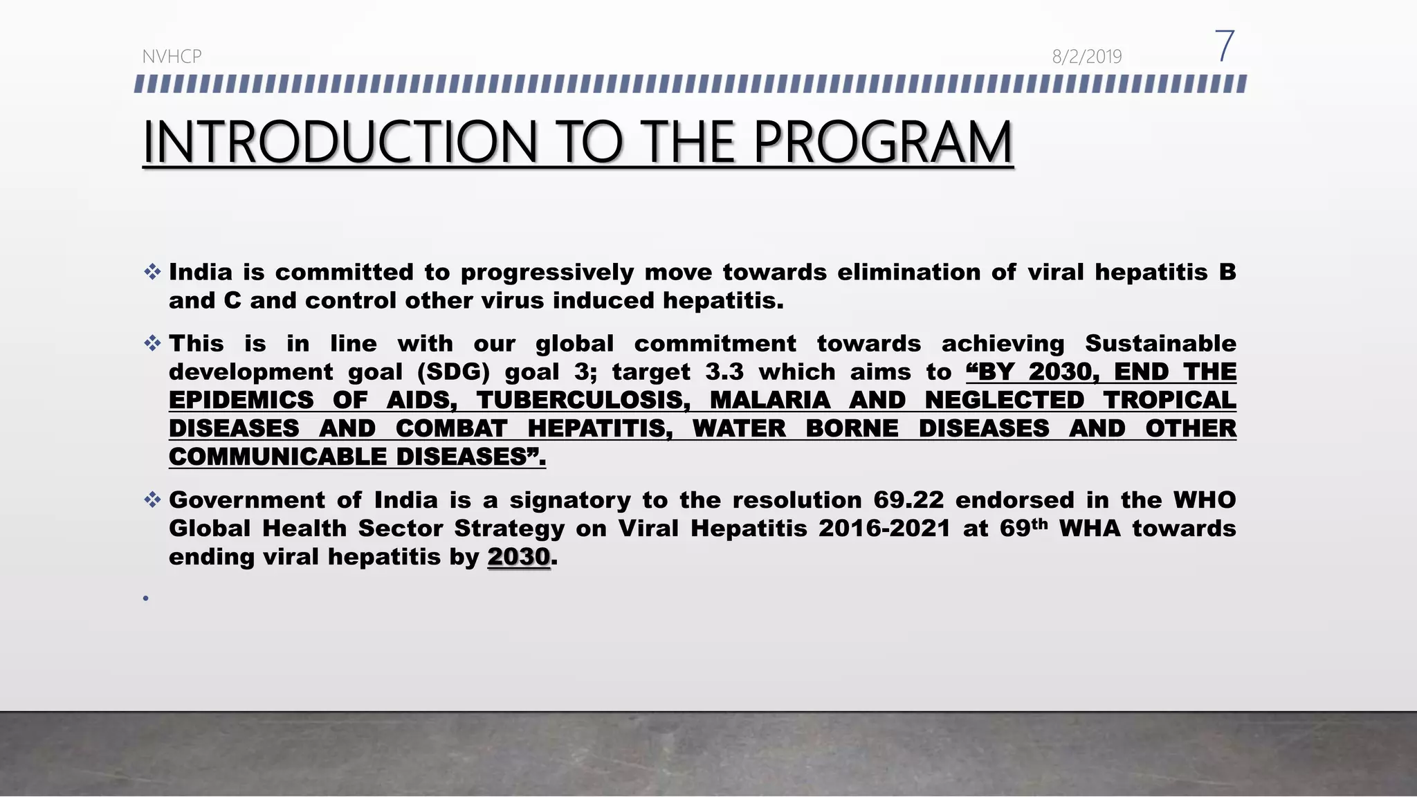 NATIONAL VIRAL HEPATITIS CONTROL PROGRAM | PPTX
