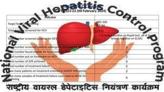 National Viral Hepatitis Programme (NVHCP) UT Ladakh | PPTX | Blood ...