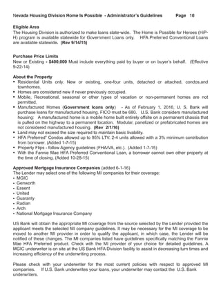 Nv housing home is possible guidelines 062016 | PDF