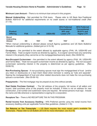 Nv housing home is possible guidelines 062016 | PDF
