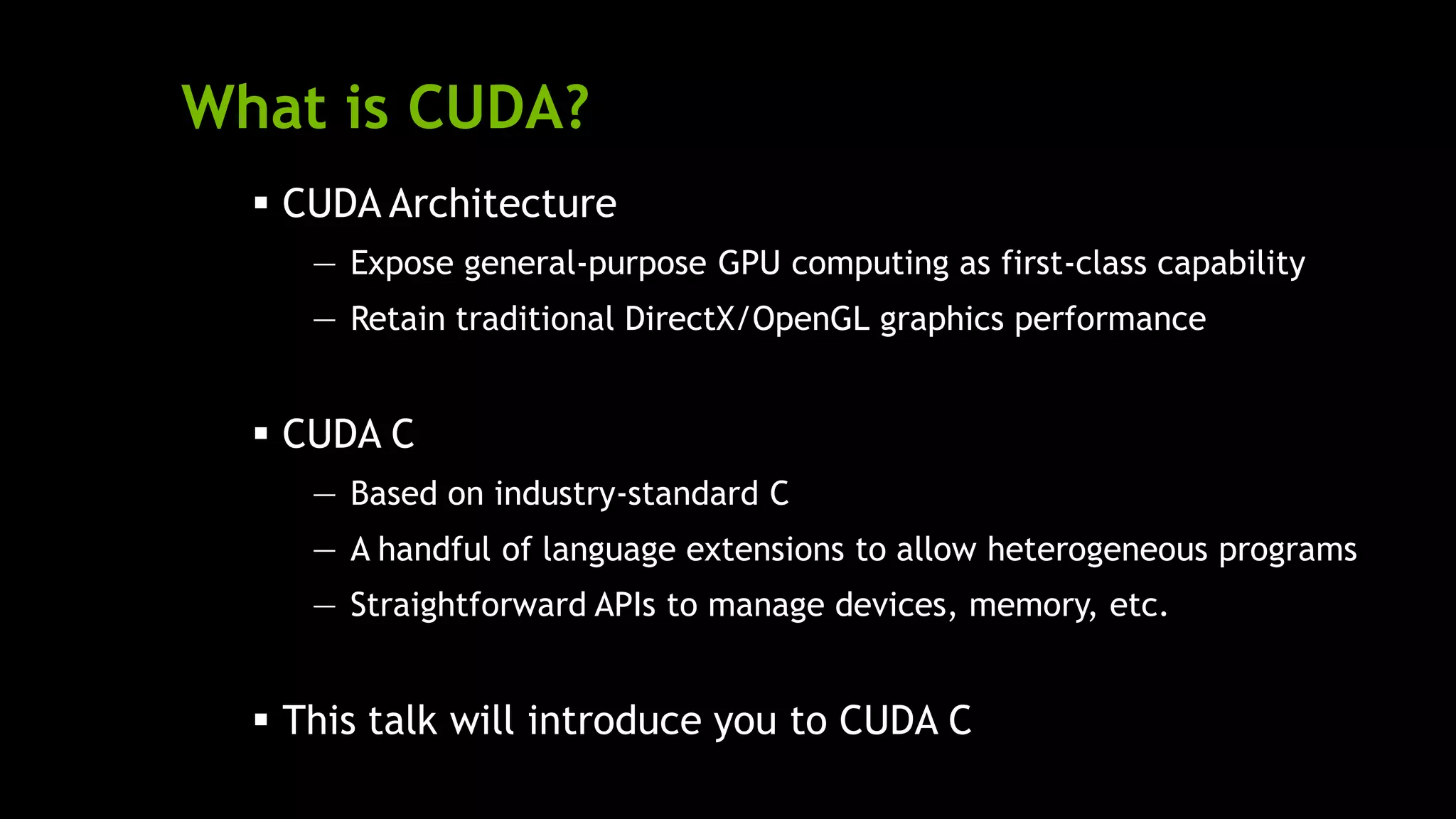 Introduction To Cuda C Nvidia Notes Ppt
