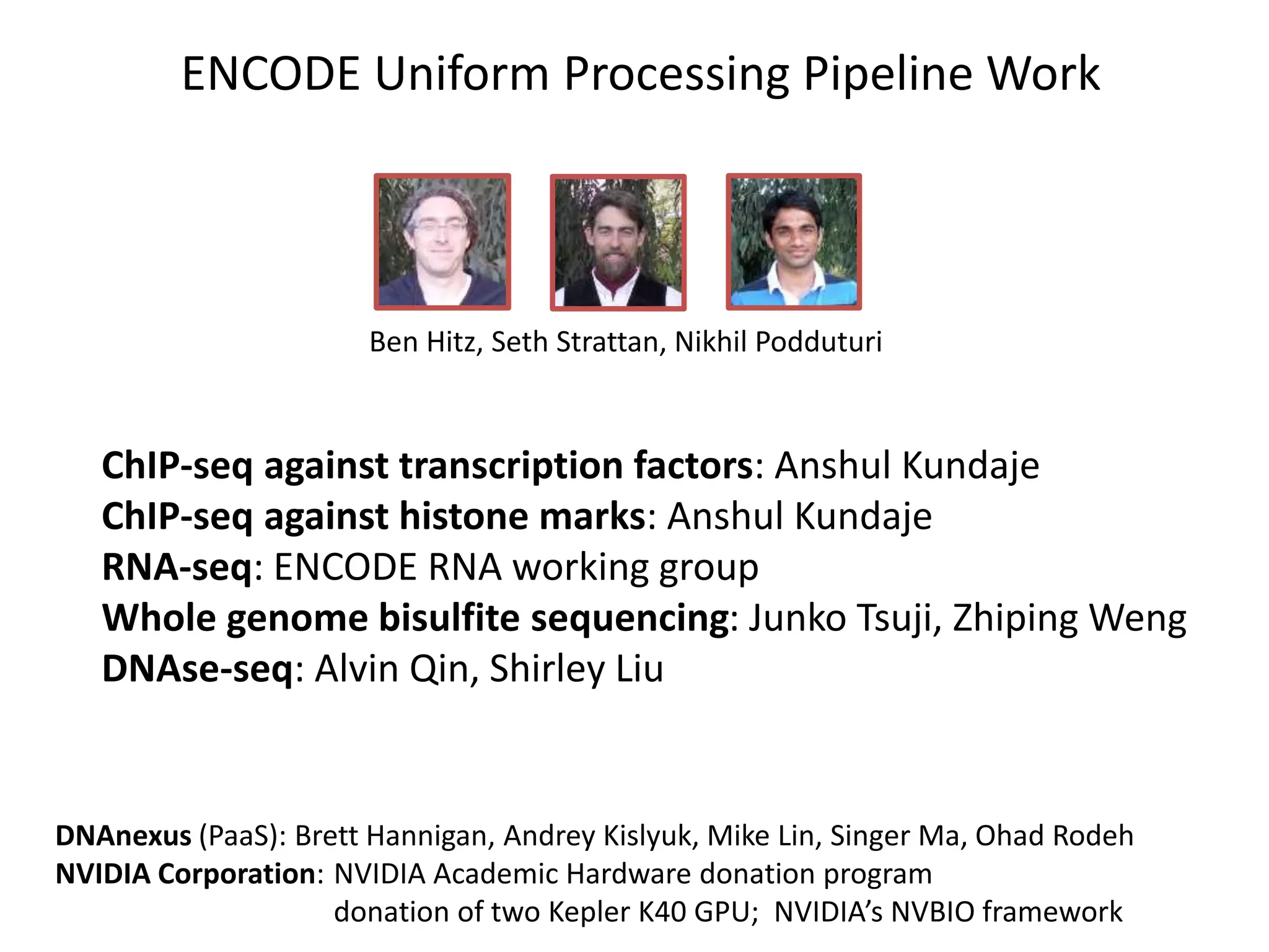 Implementation of GPU-based bioinformatic tools at the ENCODE DCC | PPTX