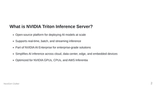 NVIDIA Triton Inference Server, a game-changing platform for deploying AI models at scale! | PDF