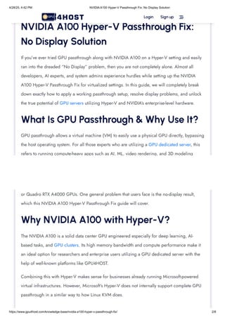 NVIDIA A100 Hyper-V Passthrough Fix_ No Display Solution.pdf