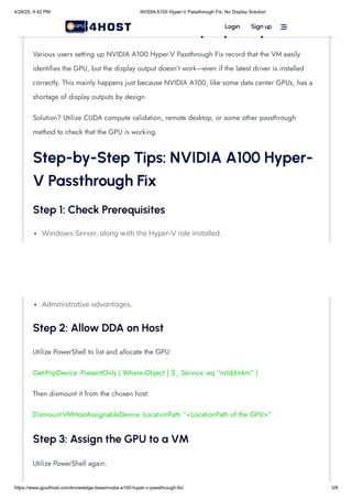 NVIDIA A100 Hyper-V Passthrough Fix_ No Display Solution.pdf
