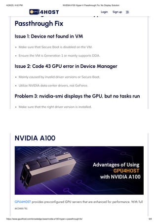 NVIDIA A100 Hyper-V Passthrough Fix_ No Display Solution.pdf