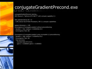 Nvidia® cuda™ 5 sample evaluationresult_2 | PPT