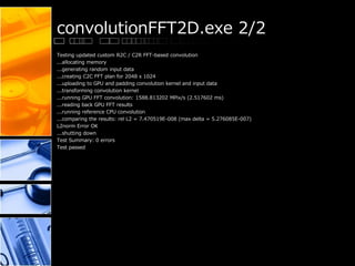 Nvidia® cuda™ 5 sample evaluationresult_2 | PPT