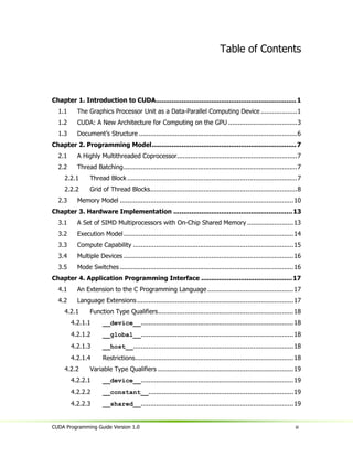 Nvidia cuda programming_guide_1.0 | PDF