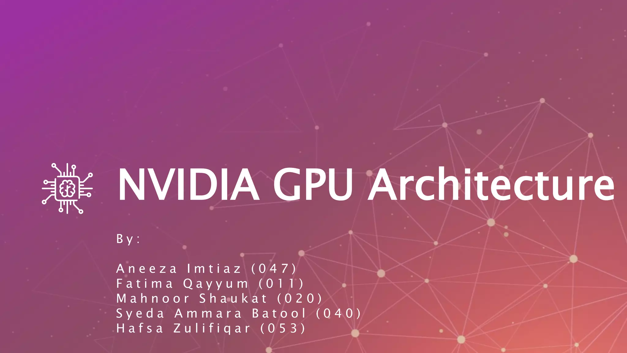 GPU Architecture NVIDIA (GTX GeForce 480) | PPTX