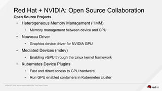 NVIDIA GTC 2019: Red Hat and the NVIDIA DGX: Tried, Tested, Trusted | PPT