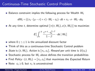 A.I. for Dynamic Decisioning under Uncertainty (for real-world problems in Retail and Financial ...
