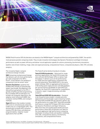 NVIDIA_ Tesla_ K10_ K20 datasheet manual | PDF