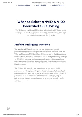NVIDIA V100 GPU_ AI Training and High-Performance Computing.pdf