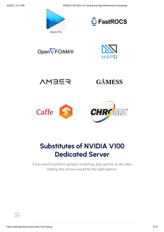 NVIDIA V100 GPU_ AI Training and High-Performance Computing.pdf