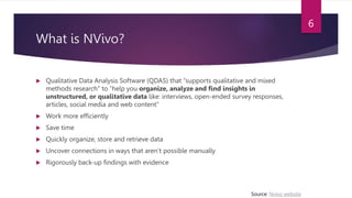 Introduction to NVivo (27 February 2023) | PPTX