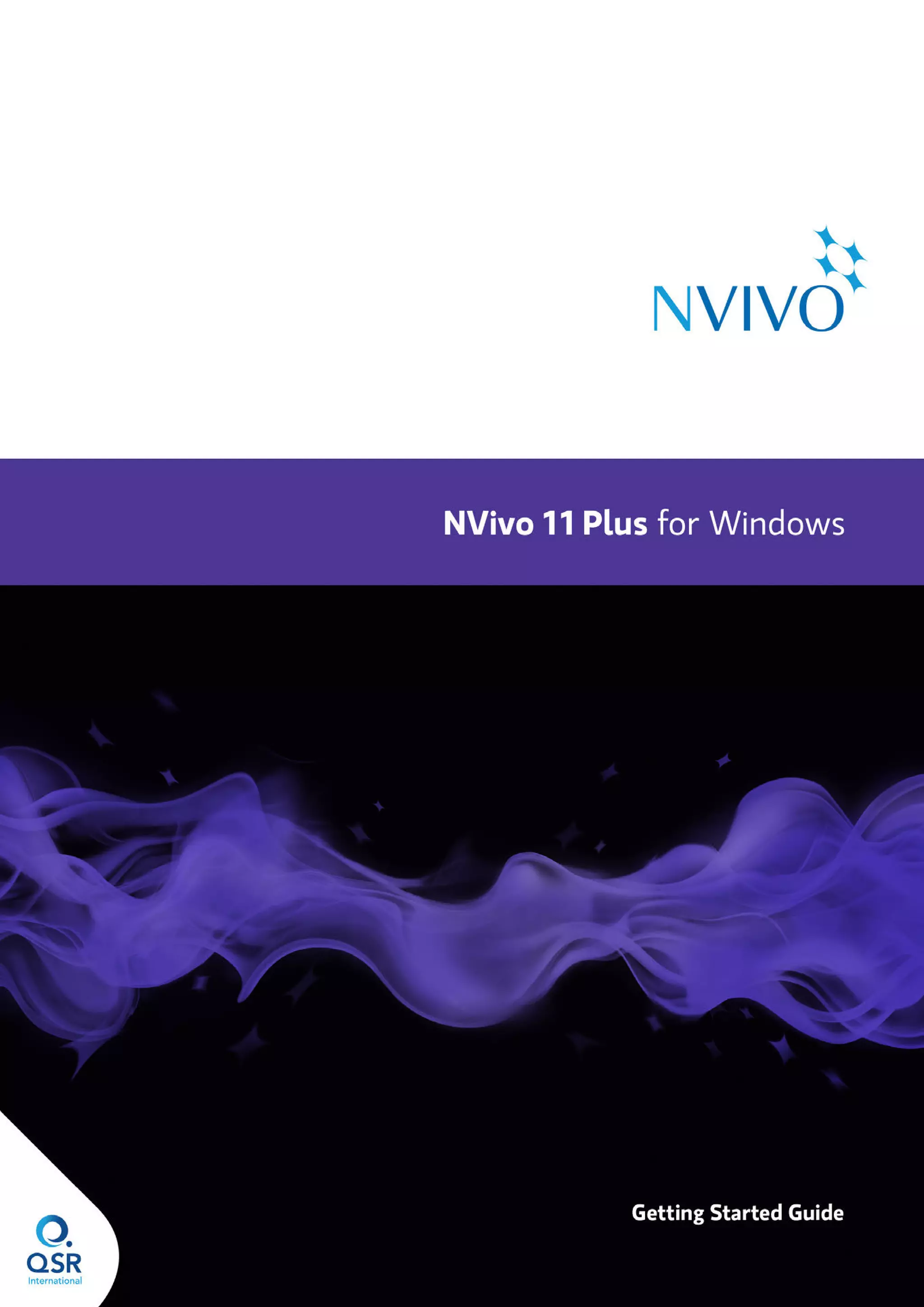 NVivo11 plus - getting started guide | PDF