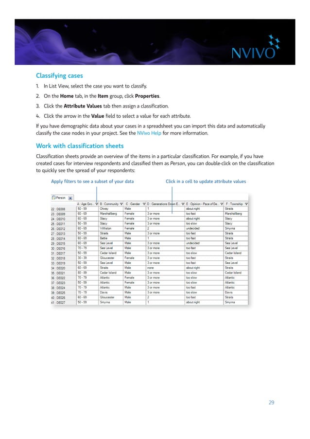 NVivo11 plus - getting started guide | PDF