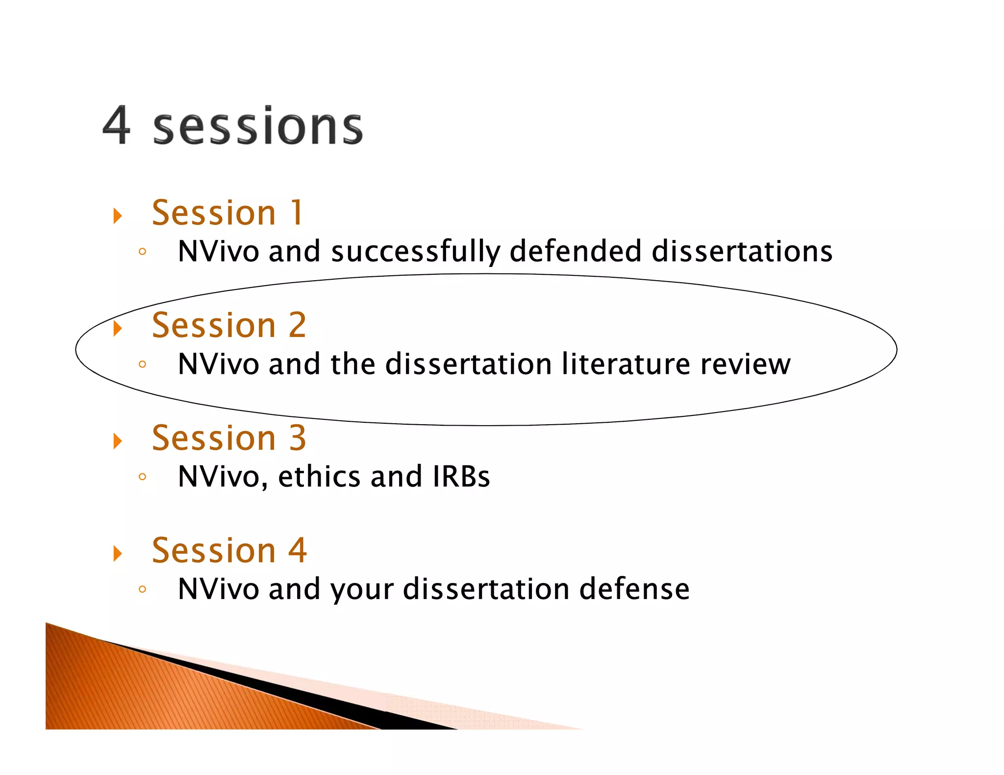 NVivo and the Dissertation Literature Review | PDF