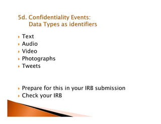 NVivo, Ethics and IRBs | PPT