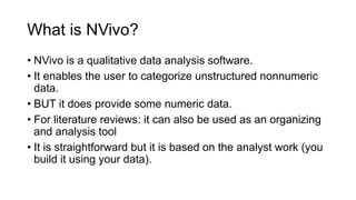 N vivo tutorial 2020 | PPTX