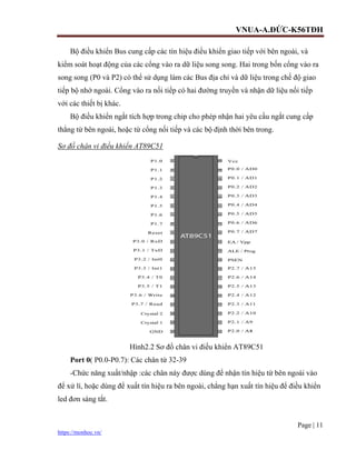 Đồ án Vi xử lí trong điều khiển | PDF
