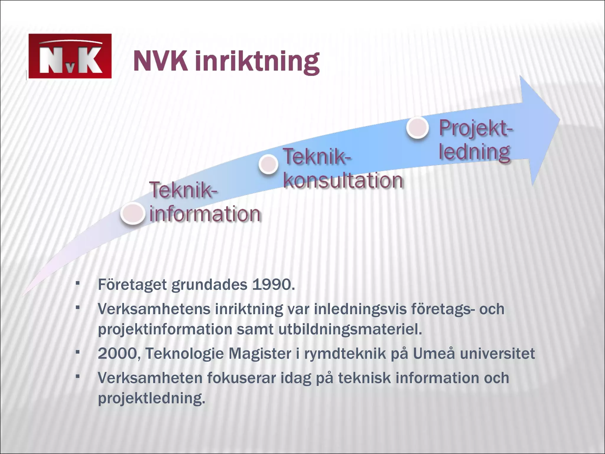 NVK projektledning & teknikinformation | PPT