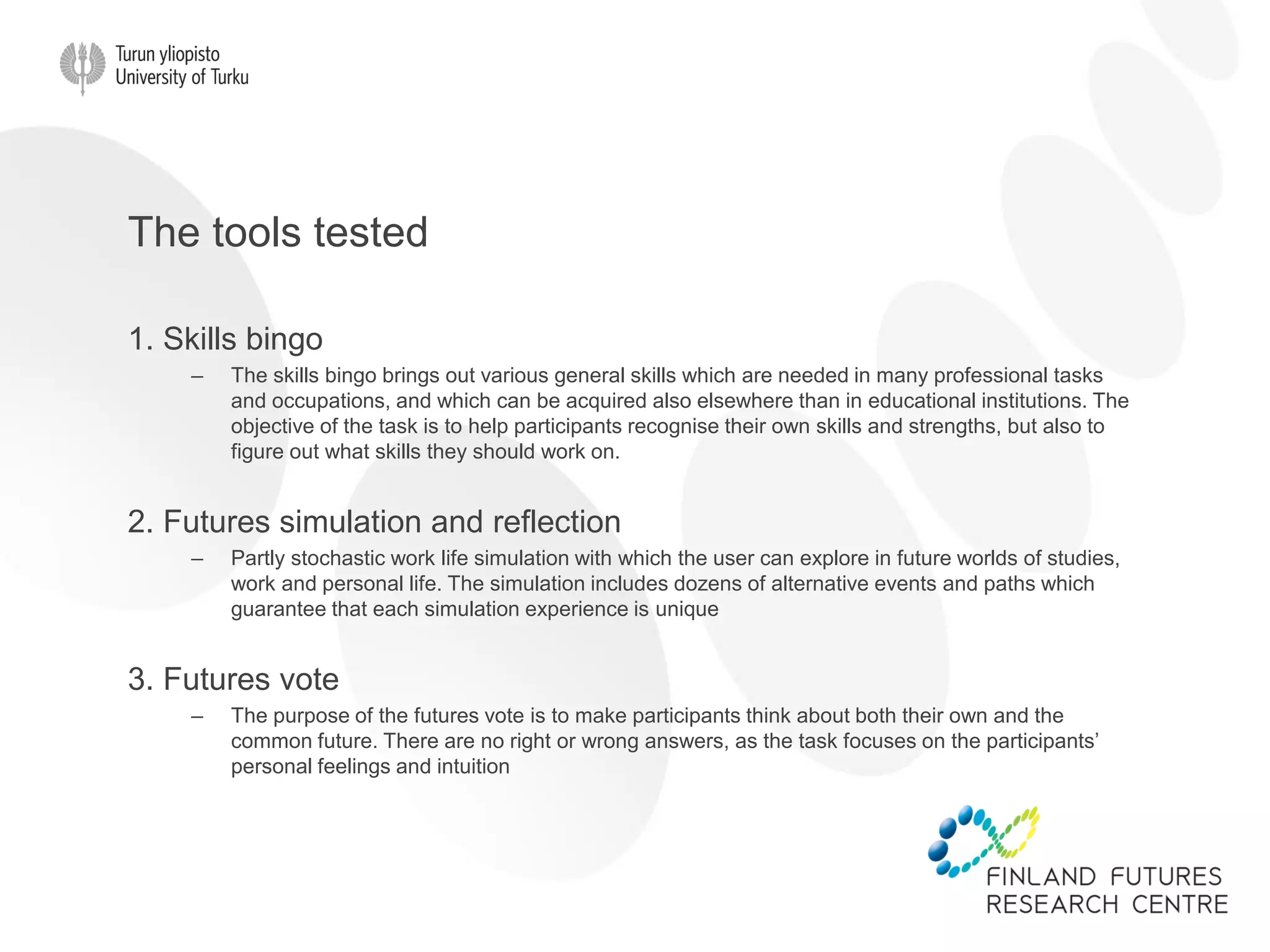 Future guidance and tools to promote future orientation | PDF