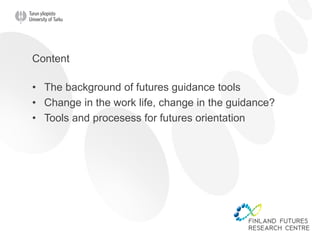 Future guidance and tools to promote future orientation | PDF