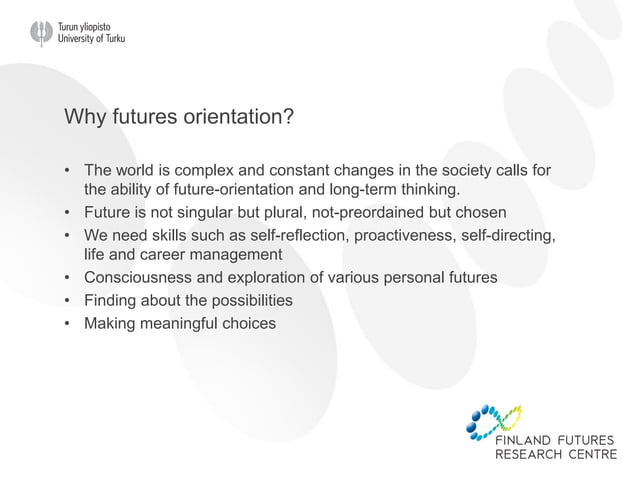 Future guidance and tools to promote future orientation | PDF