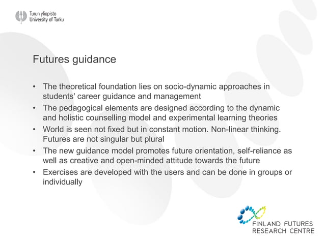Future guidance and tools to promote future orientation | PDF