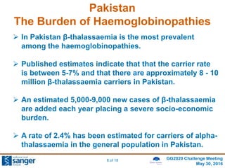 Haemoglobinopathies in Pakistan: A Review - Qasim Ayub | PDF | Blood ...