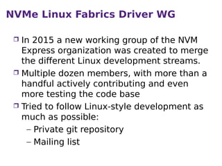 NVMe Over Fabrics Support in Linux | PPT