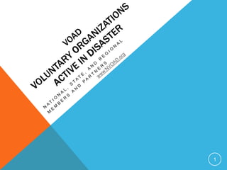 Northern Virginia VOAD: Bonnie Nahas | PPT