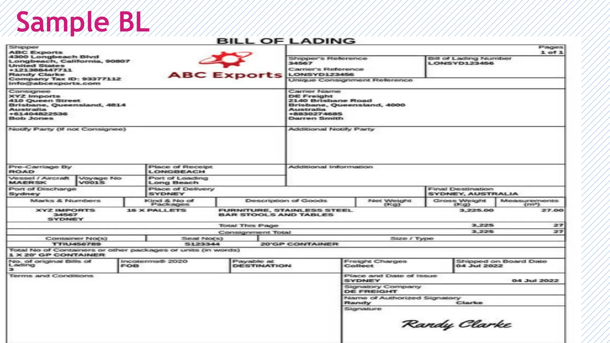 NVOCC presentation detail for shipping & logistcs | PPSX